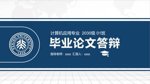 Graduation thesis defense PowerPoint Templates Free Download