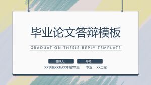Graduation thesis defense template PowerPoint Templates Free Download