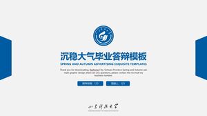 Stable and atmospheric graduation defense template PowerPoint Templates ...