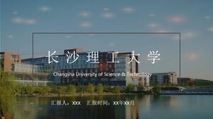 Changsha University of Technology PowerPoint Templates Free Download