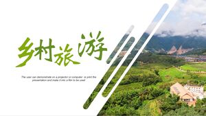 Green, fresh, and beautiful mountain village background rural tourism ...