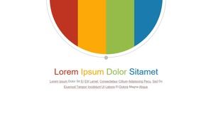 Simple four-color multi-chart PPT template PowerPoint Templates Free ...