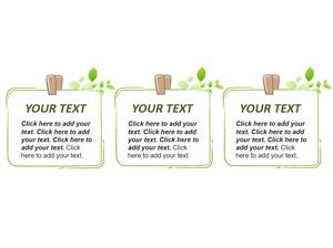 Green and elegant simple rural style PPT text box PowerPoint Templates ...