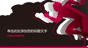 Rose Red hard work inspirational motivational PPT cover picture ...