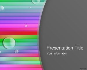 Color Lines PowerPoint Template PowerPoint Templates Free Download