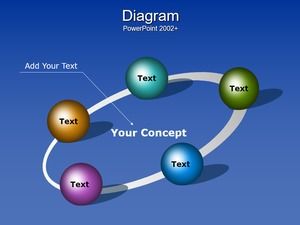 Planetary orbit style PPT chart PowerPoint Templates Free Download