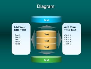 Four directions title PPT chart PowerPoint Templates Free Download