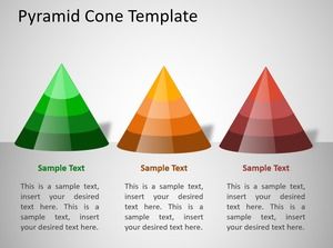 Exquisite cone graphic background PPT chart PowerPoint Templates Free ...