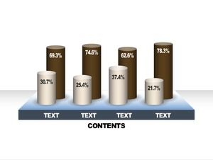 Contrast bar chart before and after PPT chart PowerPoint Templates Free ...