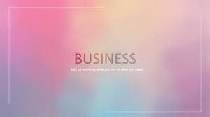 Hazy colorful background minimalist iOS style minimalistic business ppt ...