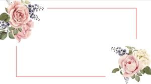 Fresh flower PPT background picture PowerPoint Templates Free Download