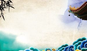 Three colorful watercolor classical PPT background pictures PowerPoint ...