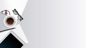 Gambar latar belakang desktop PPT kantor sederhana PowerPoint Template ...