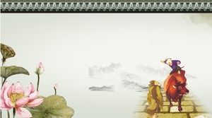 Two classical PPT background pictures PowerPoint Templates Free Download