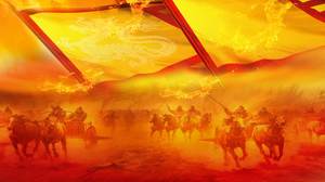 PPT background picture of ancient battlefield PowerPoint Templates Free ...