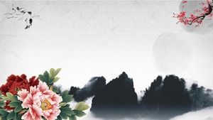 Three classical Chinese style slide background pictures PowerPoint ...