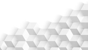 Three white three-dimensional polygon PPT background pictures ...