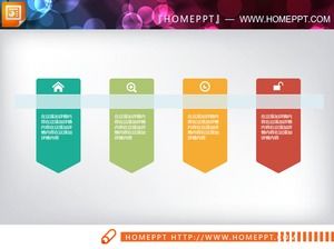 Seven parallel PPT text boxes PowerPoint Templates Free Download