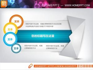 Blue envelope style PPT illustration PowerPoint Templates Free Download