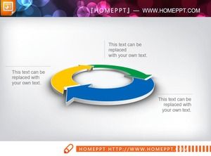 Two practical-style circular relationship slide charts PowerPoint ...