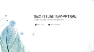 Fundo de pena clara gráfico colorido simples modelo de ppt universal de ...