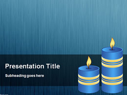 Lilin hangat disikat template ppt latar belakang PowerPoint Template ...