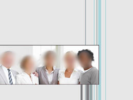 Simple line business character ppt template PowerPoint Templates Free ...