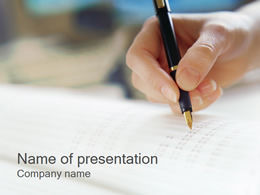 Writing Powerpoint Backgrounds