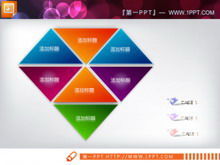 Diamond structure PPT organization chart material PowerPoint Templates ...