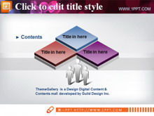 Side by side relationship PPT chart material PowerPoint Templates Free ...