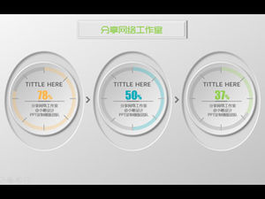 Watch dial exquisite micro-body editable ppt chart PowerPoint Templates ...