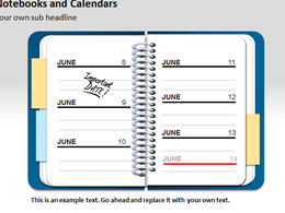 Notebook notepad ppt chart PowerPoint Templates Free Download