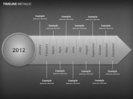 Note by month ppt chart PowerPoint Templates Free Download