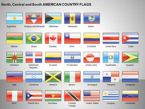 National flag ppt chart material PowerPoint Templates Free Download