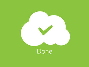 Cloud loading Waiting loaded successfully Done small animation ppt ...