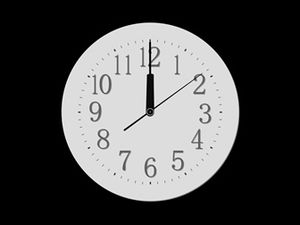 Quartz watch pointer rotation animation ppt special effect template ...