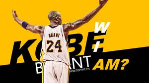 Sports player Kobe Bryant ppt template PowerPoint Templates Free Download