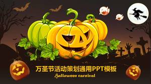 Pumpkin halloween event ppt template PowerPoint Templates Free Download
