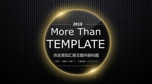 Black cool heavy metal fashion business PPT template PowerPoint ...