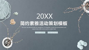 Simple and elegant still life background PPT template PowerPoint ...