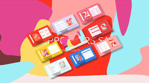 Multi-color temperature and notepad ppt template PowerPoint Templates ...