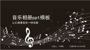 Music album ppt template PowerPoint Templates Free Download