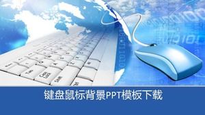 Keyboard and mouse background PPT template download PowerPoint ...