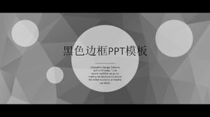 Black border PPT template download PowerPoint Templates Free Download