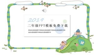 Second grade PPT template free download PowerPoint Templates Free Download