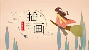 Cartoon character background slideshow template PowerPoint Templates ...