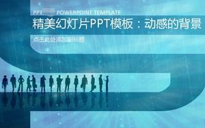 Beautiful slideshow PPT template: dynamic background PowerPoint ...