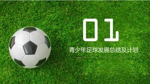 Football development plan PPT template PowerPoint Templates Free Download