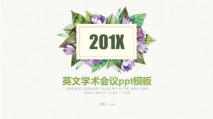 English academic conference ppt template PowerPoint Templates Free Download