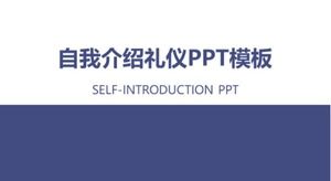 Self introduction etiquette ppt template PowerPoint Templates Free Download